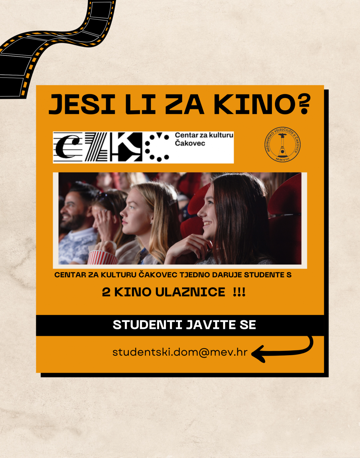 Jesi li za kino? - Međimursko veleučilište u Čakovcu - MEV